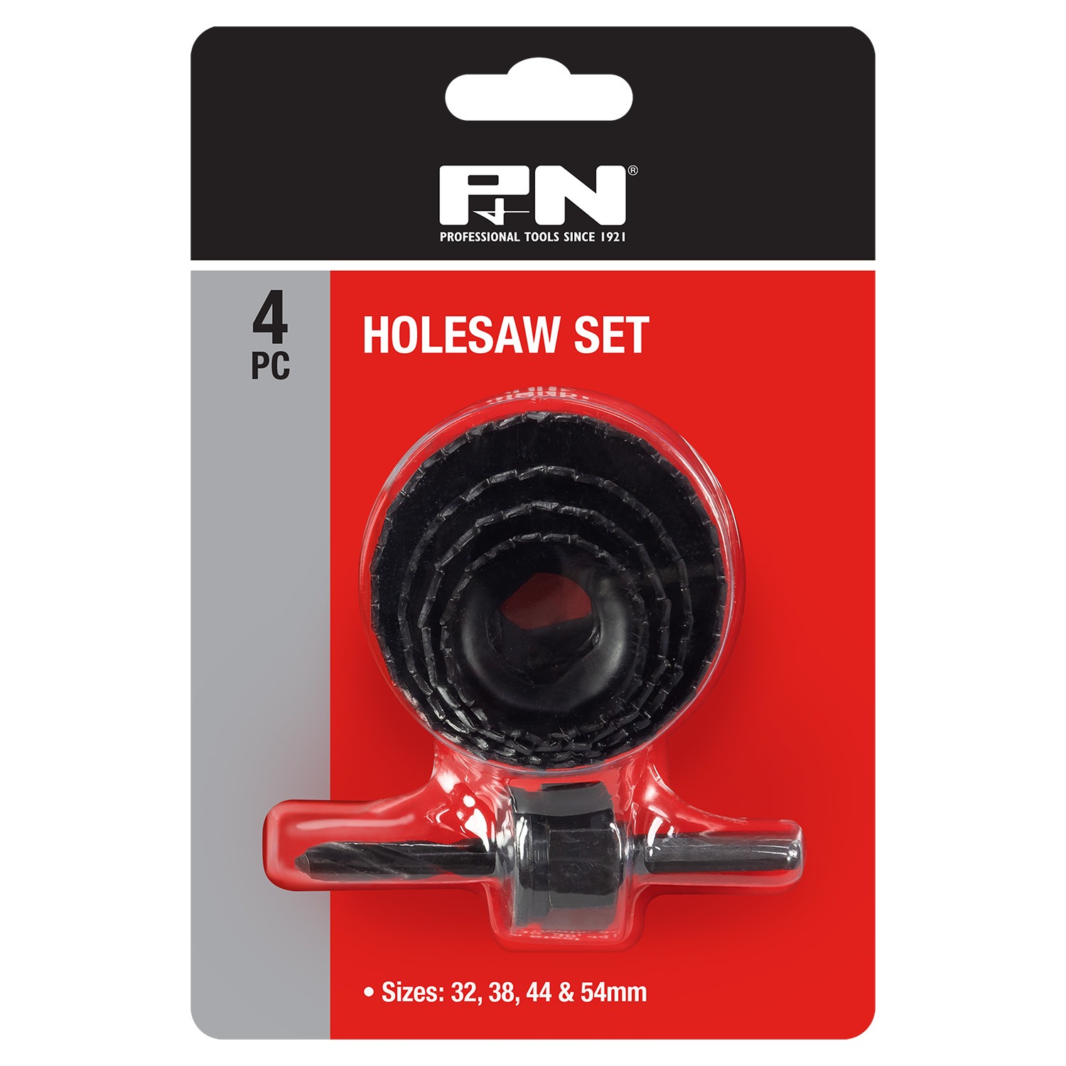 HOLESAW SET 32,38,44,54MM 4PC P&N - P&N Tools