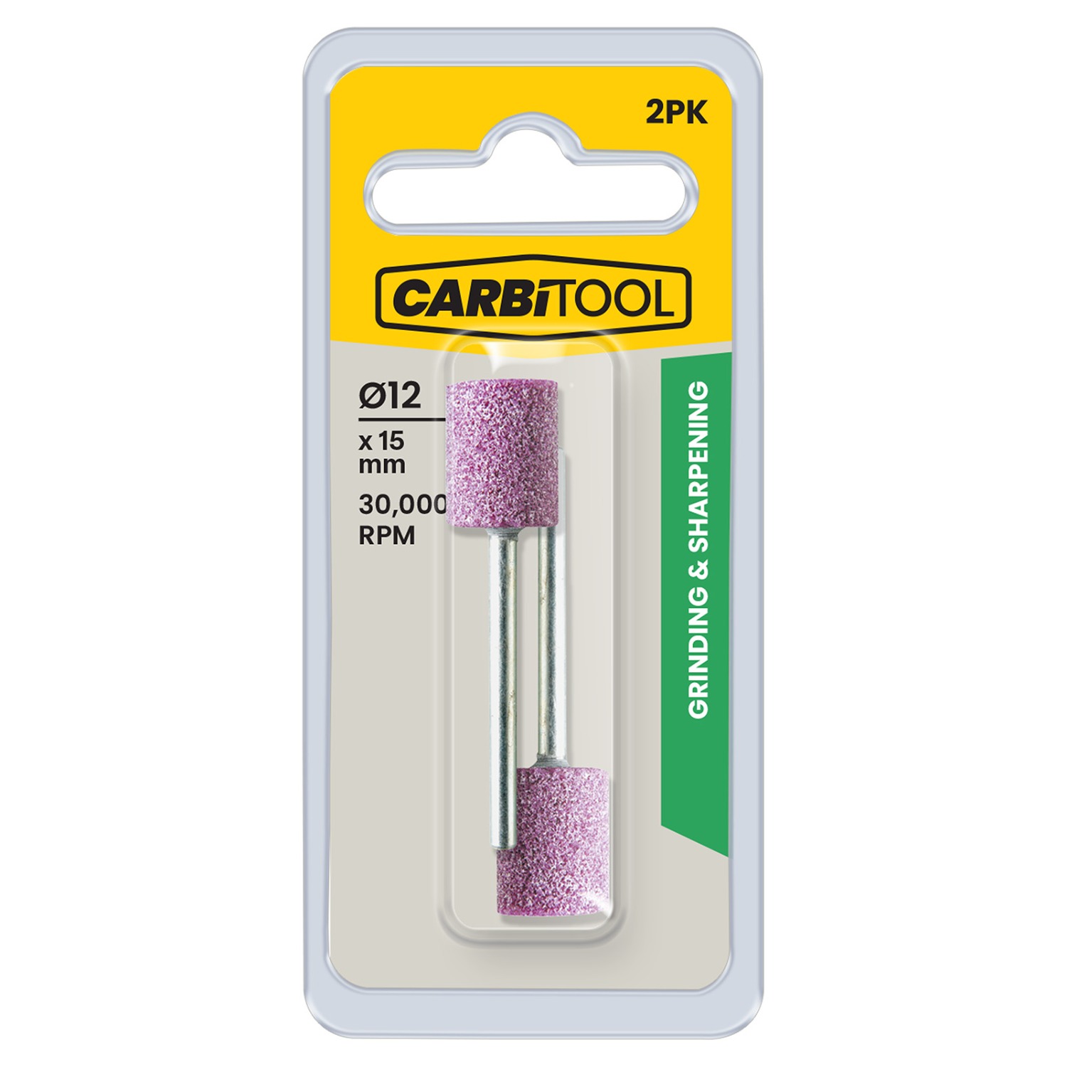 STONE GRINDING RUBY 12x15MM 2PK - Carbitool